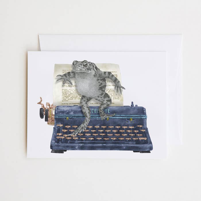 Stuart Bleuet American Toad Note Card – Tusk Abode